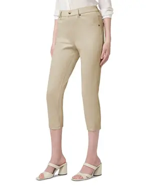 Hue High Rise Ultra Soft Denim Capri Leggings - White Pepper