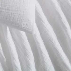 Calvin Klein Washed Texture Cotton Jacquard Comforter Set - White
