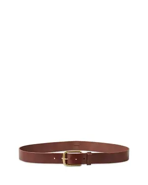 Sandro Adjustable Leather Belt - Chocolate