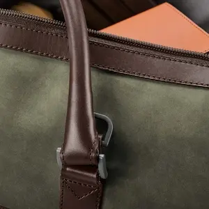 CARL FRIEDRIK Compact Leather Weekender Bag