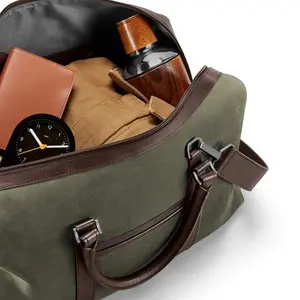 CARL FRIEDRIK Compact Leather Weekender Bag