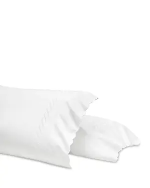 PRATESI Treccia Splendore King Pillowcase, Pair - White/white