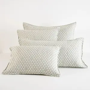 ANNIE SELKE Lodi Matelasse Standard Sham - Sage