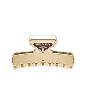 Prada Metal Hair Clip - Gold/silver