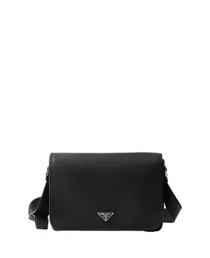 Prada Leather Shoulder Bag Black