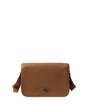 Prada Leather Shoulder Bag Brown