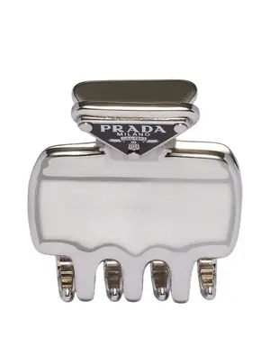 Prada Metal Claw Clip - Silver