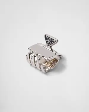 Prada Metal Claw Clip - Silver