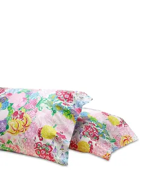 PRATESI Millefiori Standard Pillowcase, Pair - Pink