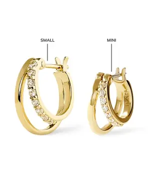 ANA LUISA Toda Mini Double Hoop Earrings
