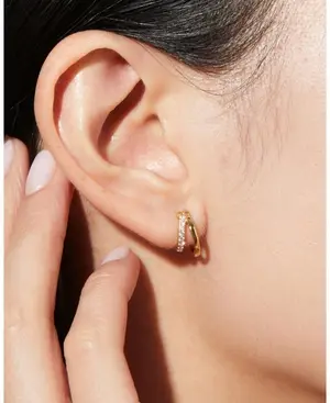 ANA LUISA Toda Mini Double Hoop Earrings