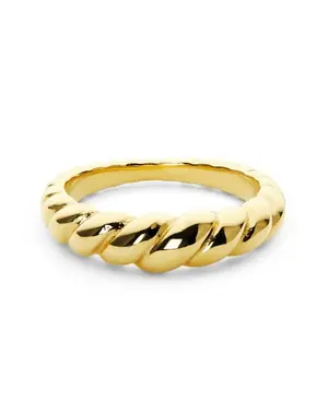 ANA LUISA Twist Slim Rope Ring