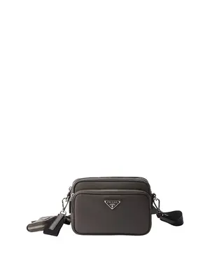 Prada Saffiano Leather Shoulder Bag - Grey