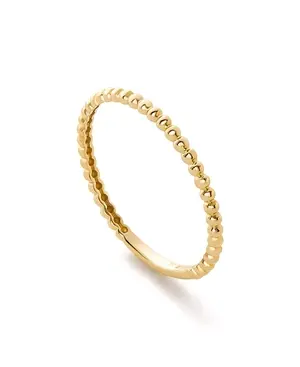 ANA LUISA Beaded Band Ring - Gold