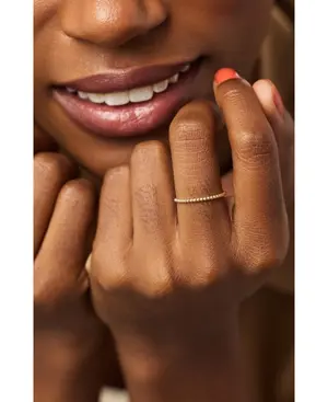ANA LUISA Beaded Band Ring