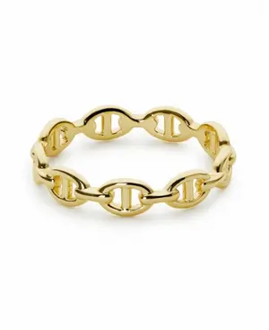 ANA LUISA Iver Anchor Chain Ring