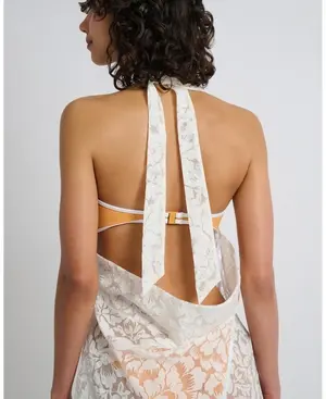 Onia Burnout Cowl Mini Dress