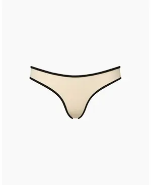 Onia Milly Bikini Bottom - Egret/black