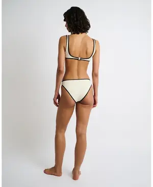 Onia Milly Bikini Bottom - Egret/black