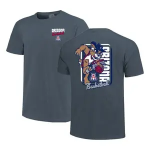 IMAGE ONE Arizona Wildcats Comfort Colors Mascot Dunk T-shirt - Navy
