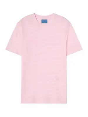 Robert Talbott Davis Linen Jersey Tee - Pink