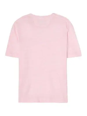 Robert Talbott Davis Linen Jersey Tee - Pink