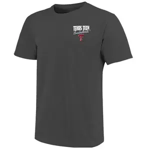 IMAGE ONE Texas Tech Red Raiders Comfort Colors Mascot Dunk T-shirt