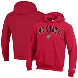 Champion Nc State Wolfpack Arched Logo Fleece Pullover Hoodie