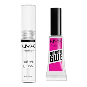 NYX PROFESSIONAL MAKEUP Butter Gloss & Brow Glue Duo Kit - One-color