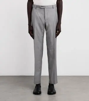 Brioni Wool Straight Leg Trousers
