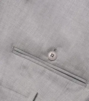 Brioni Wool Straight Leg Trousers