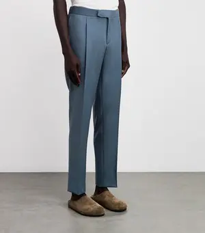 Brioni Wool Melbourne Trousers - Grey