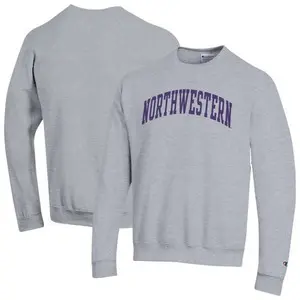 Champion Northwestern Wildcats Basic Arch Fleece Pullover Sweatshirt