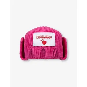 CHARLES JEFFREY LOVERBOY Archer Logo-patch Knitted Beanie - Pink