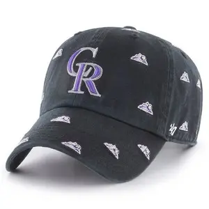 '47 Colorado Rockies Confetti Clean Up Adjustable Cap - Black