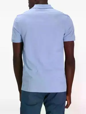 BOSS Logo-embroidered Polo Shirt - Blue