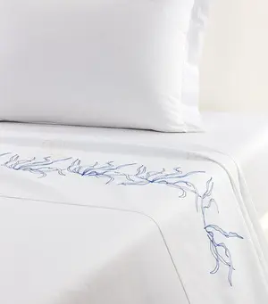 YVES DELORME COUTURE Nautilus Super King Flat Sheet