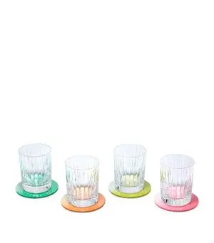 THE MARTHA, BY BACCARAT Octogone Coasters - Clear
