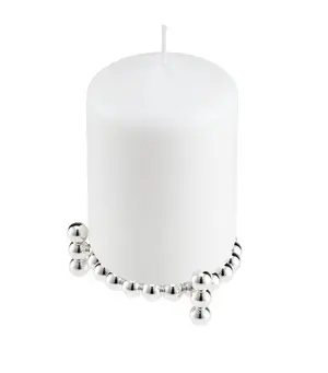 Christofle Plated Perles Candle Jewel - Silver