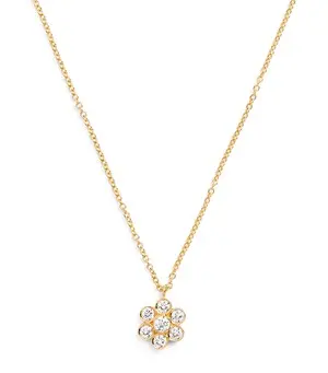 Sophie Bille Brahe Fleur Diamond Pendant Necklace - Gold