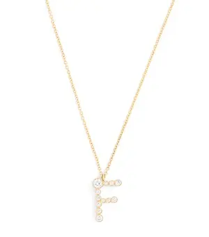Sophie Bille Brahe Yellow Diamond Soprano 'f' Necklace - Gold