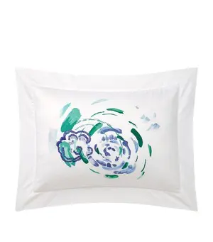 YVES DELORME COUTURE Pima Cotton Abysses Oxford Pillowcase