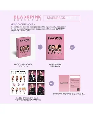 SIIA COSMETICS X22;blackpink The Game" Maskpack Set