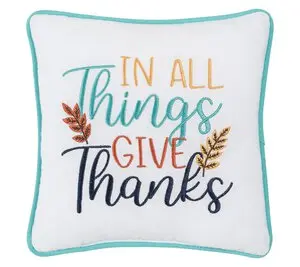 VALERIE PARR HILL In All Give Thanks Pillow Valerie - One-color