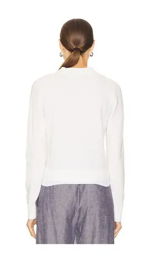 Vince Double Layer Mesh Cardigan