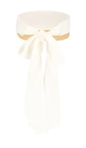 Ruslan Baginskiy Straw Braid & Linen Visor