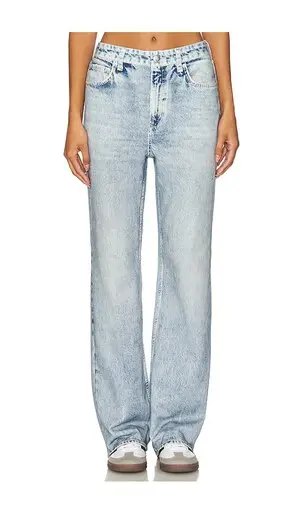 Rag & Bone Rb Miramar Shea High Rise Full Relaxed Jeans - Denim-light