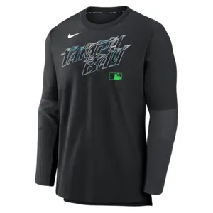 Nike Tampa Bay Rays Authentic Collection City Connect Player Dri-fit Mlb Pullover Jacket