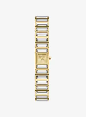 Michael Kors Limited-edition Mini Darrington Pavé Bezel Watch - Gold