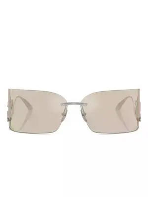 Dolce & Gabbana Logo-plaque Sunglasses - Silver